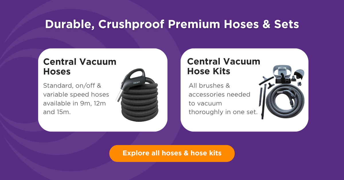 Shop Central Vacuum Hoses & Hose Kits | BEAM – Beam Vacuum ...
