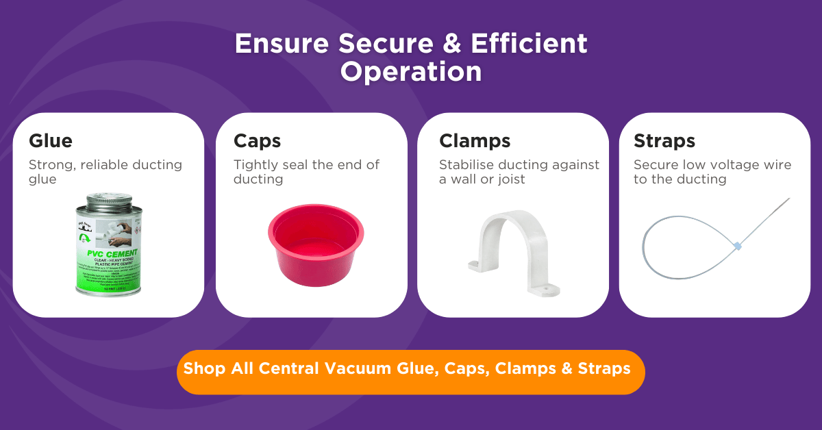 Buy Glue, Caps, Clamps & Straps for Central Vacuum Installation | BEAM ...