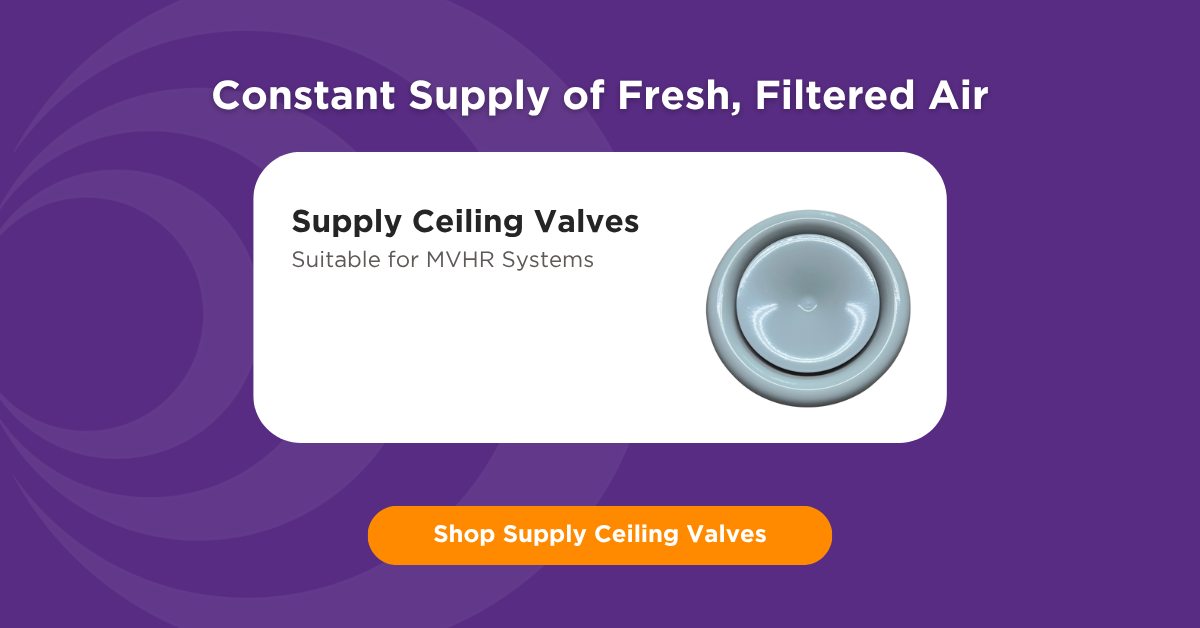 Buy Supply Ceiling Valves for Heat Recovery Ventilation Systems | BEAM ...